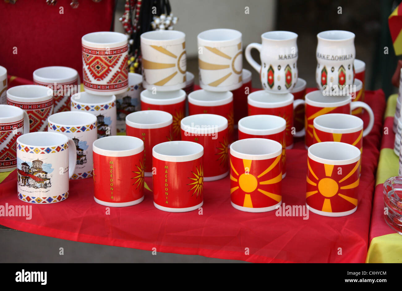 Merchandise for Tourists in Macedonia Stock Photo - Alamy