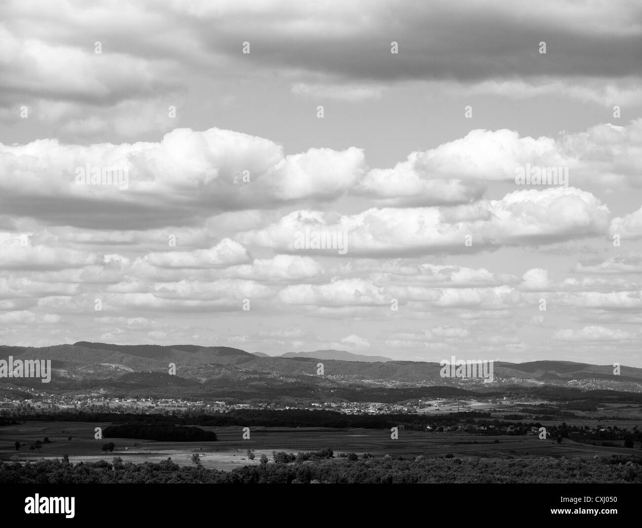 Croatian village landscapes, surroundings of Zagreb (Dugo Selo ...