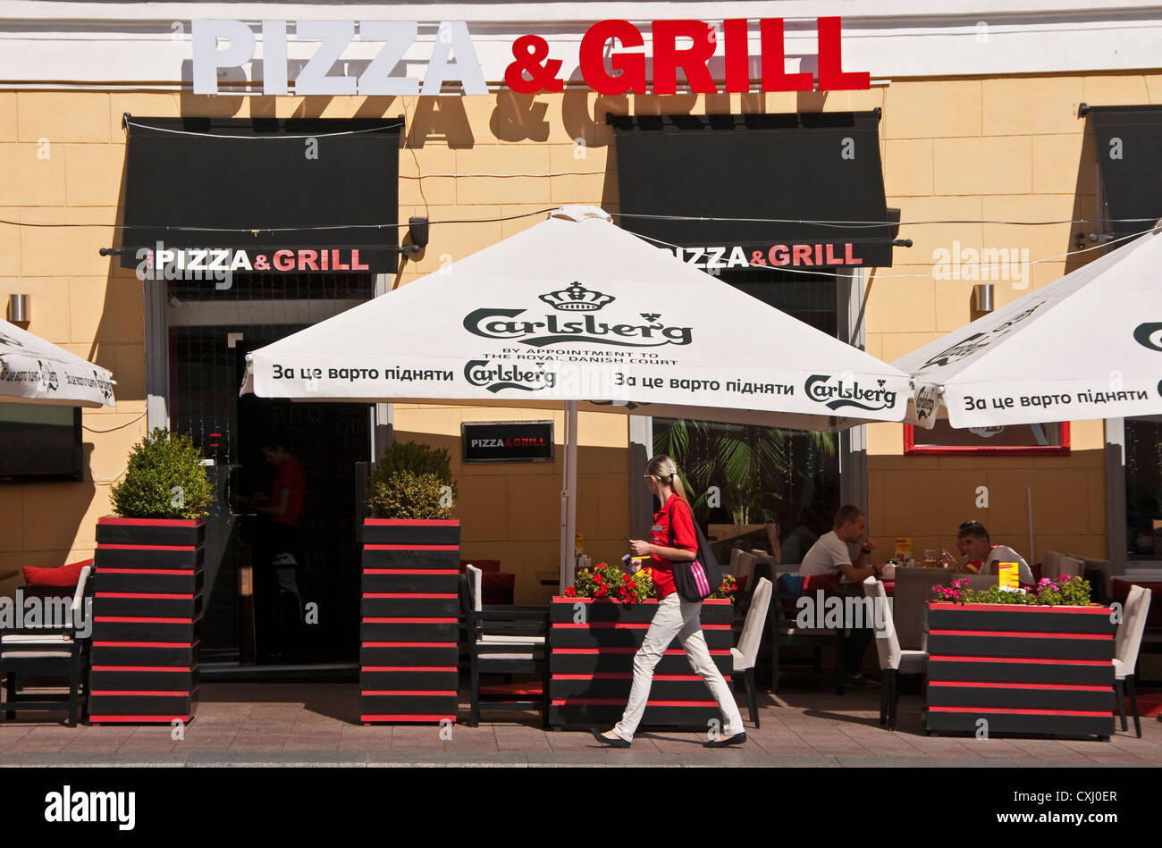 Cafe in Odessa, Ukraine Stock Photo - Alamy