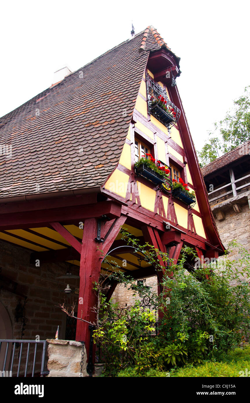 Rothenburg ob der Tauber, medieval town in Bavaria, Germany Stock Photo ...