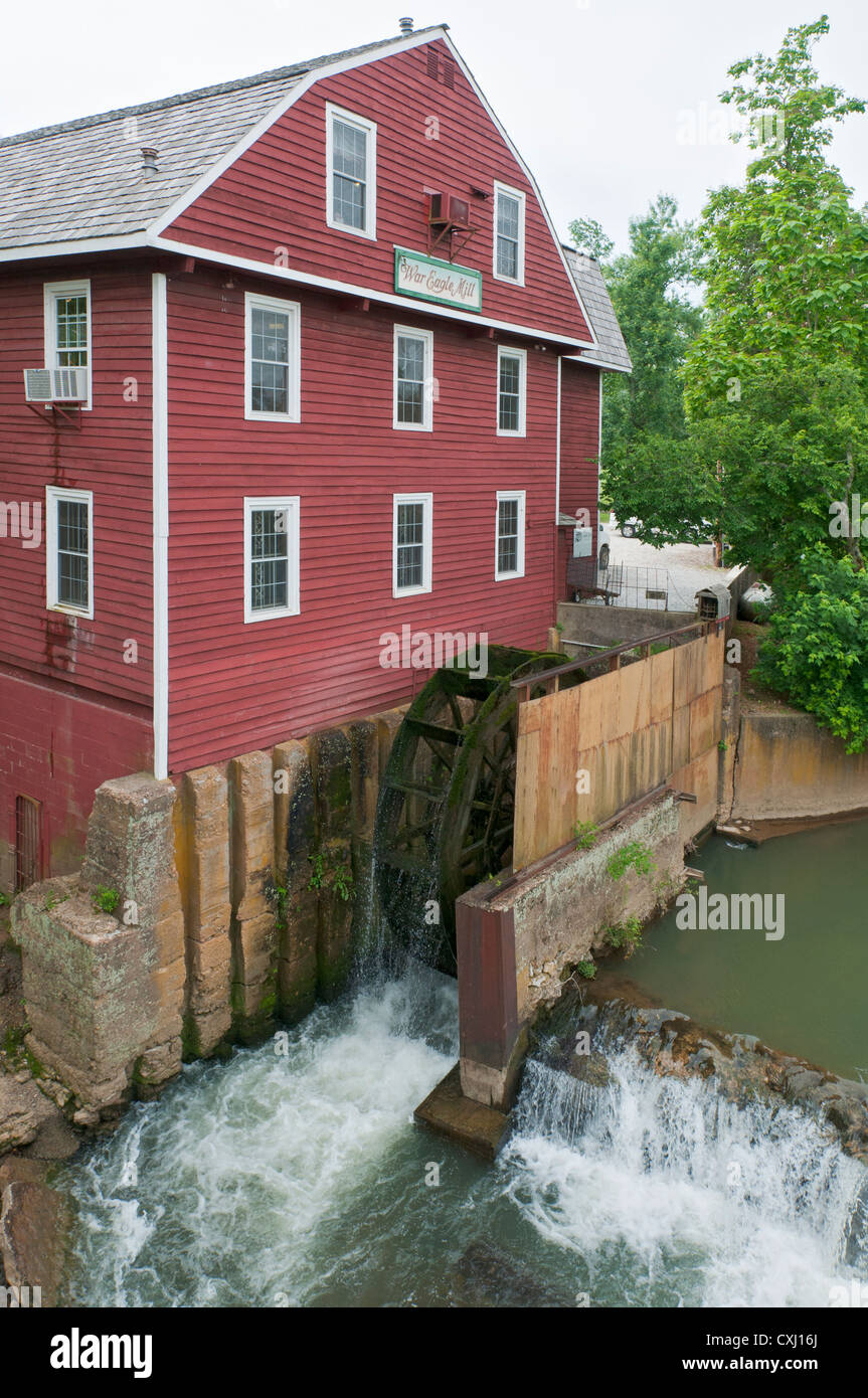 Arkansas, Rogers, War Eagle Mill. working grist mill built 1973, a ...