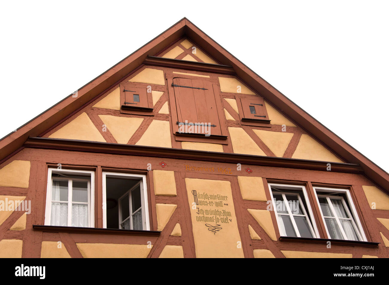 Rothenburg ob der Tauber, medieval town in Bavaria, Germany Stock Photo ...