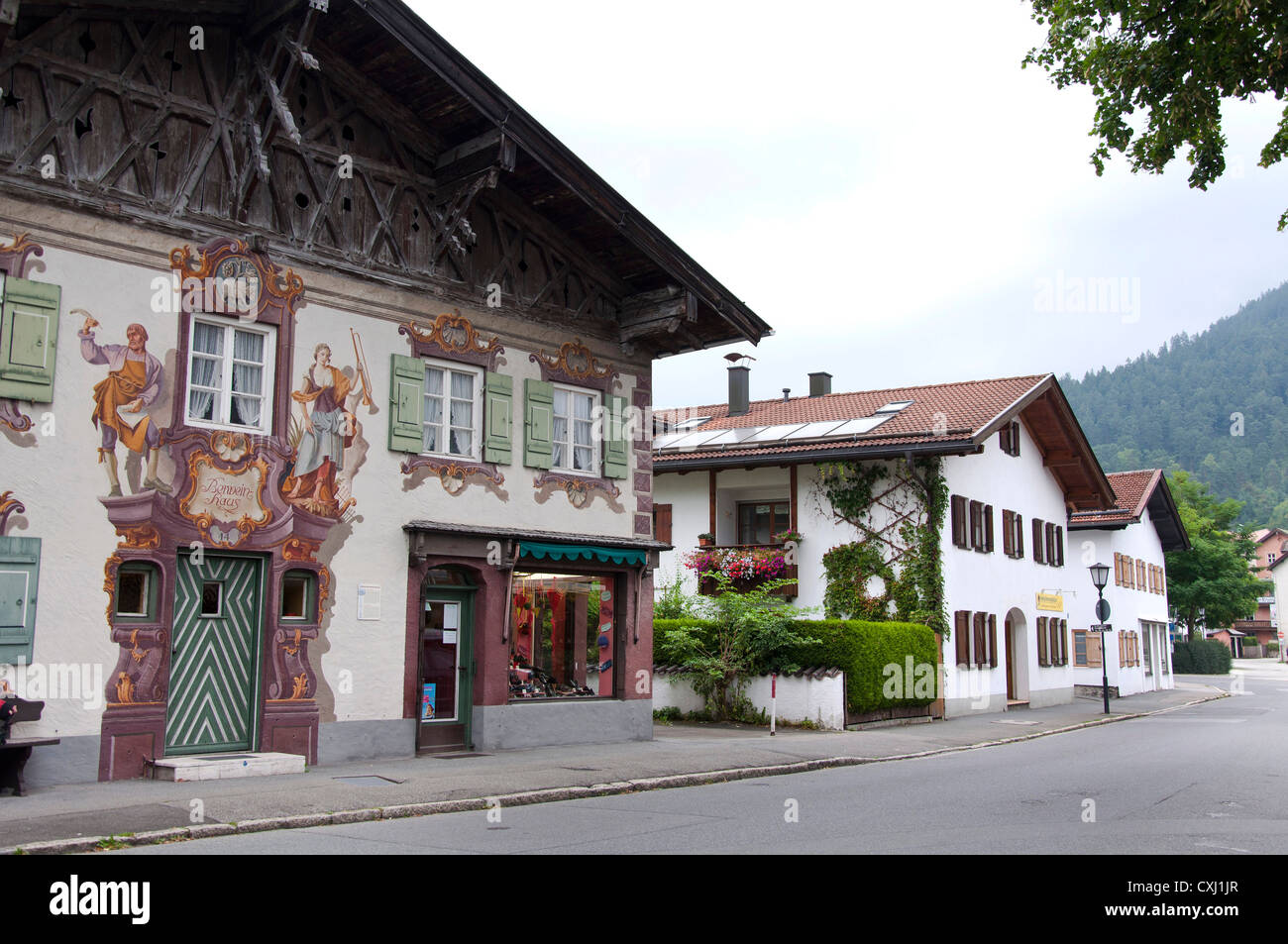 Garmisch-Partenkirchen ski resort town, Bavaria, Germany Stock Photo ...