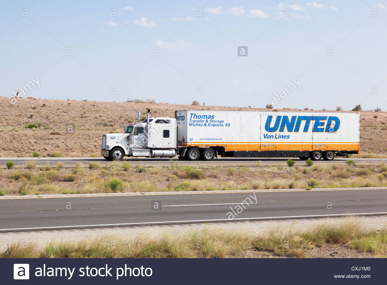 United Van Lines Moving Truck Stock Photos & United Van Lines Moving ...