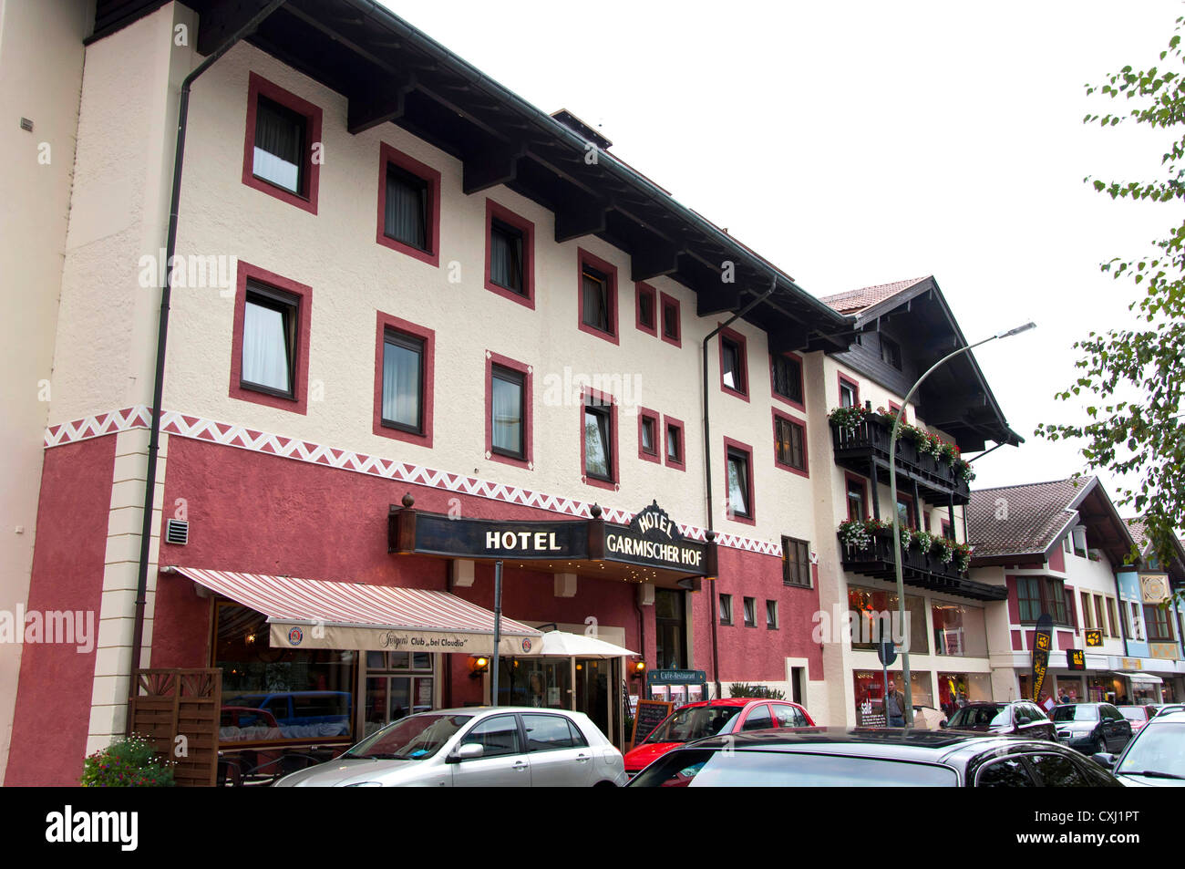 Garmisch-Partenkirchen ski resort town, Bavaria, Germany Stock Photo ...