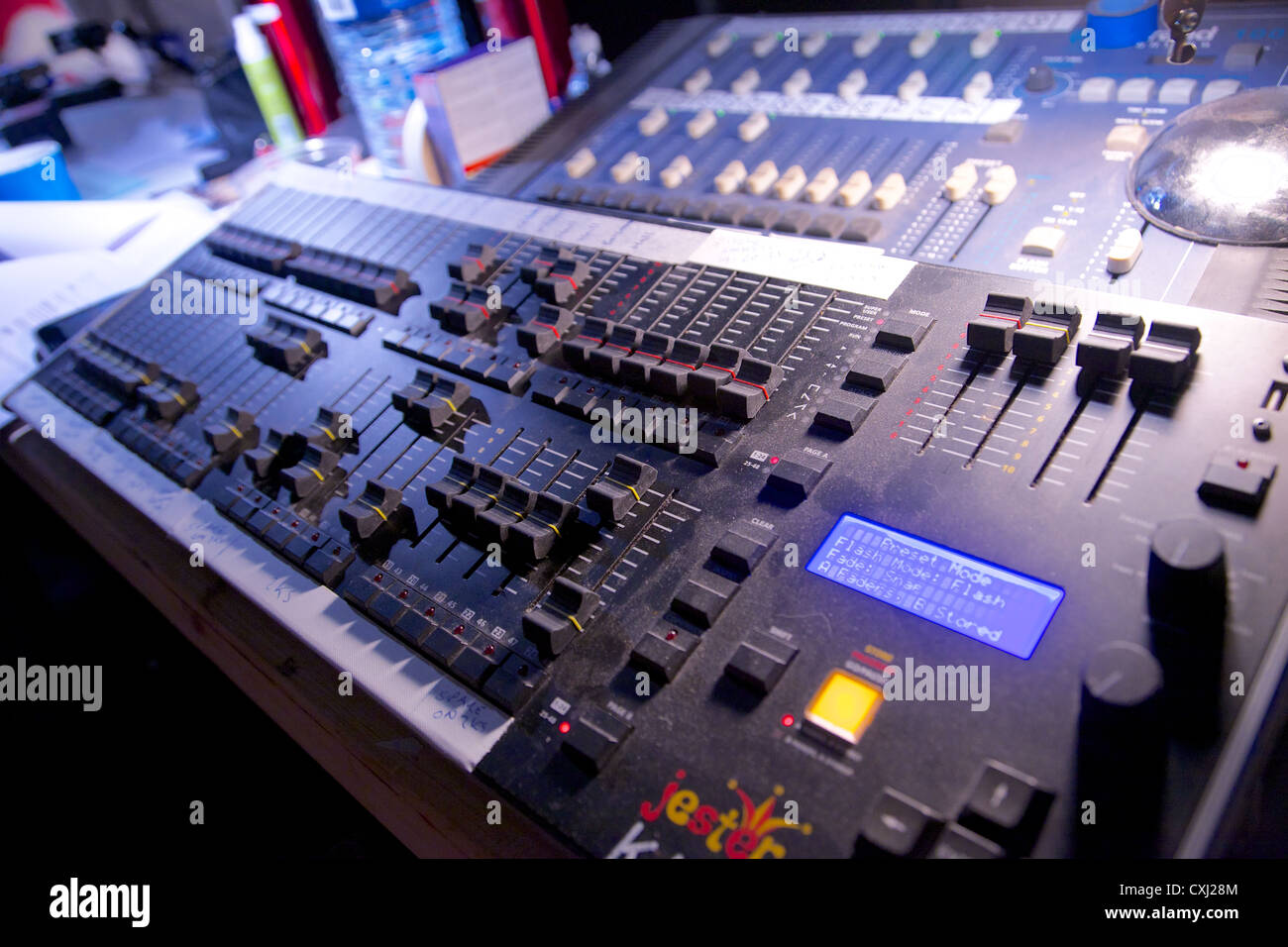 Lighting control desk hi-res stock photography and images - Alamy