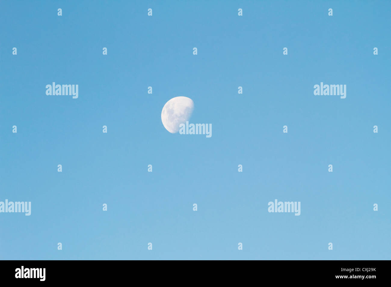 The Moon on a dusky daylight sky Stock Photo - Alamy
