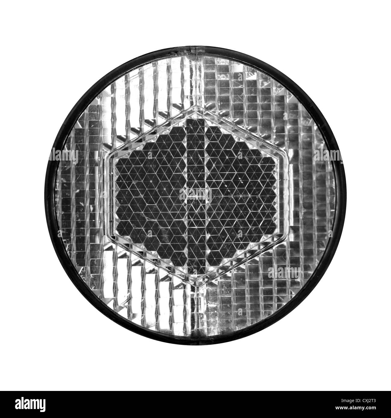 Bicycle reflectors isolated against a white background Stock Photo - Alamy