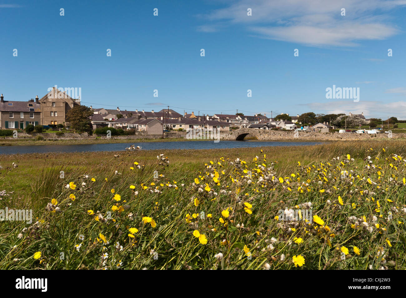 Aberffraw village on Anglesey North Wales Stock Photo - Alamy