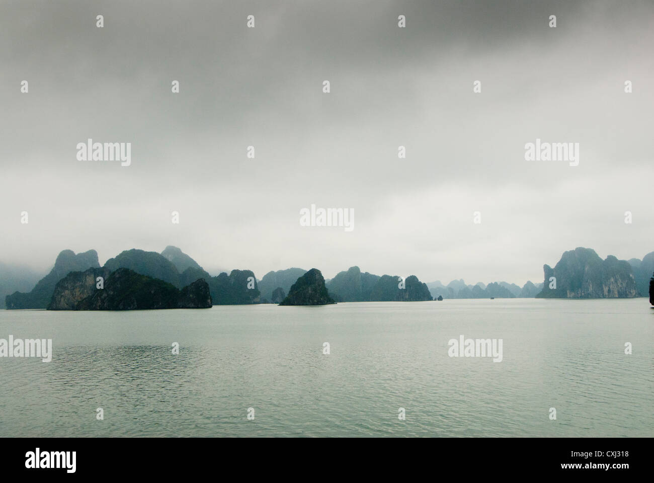 Limestone Karst rock formations, Halong Bay Vietnam Stock Photo - Alamy