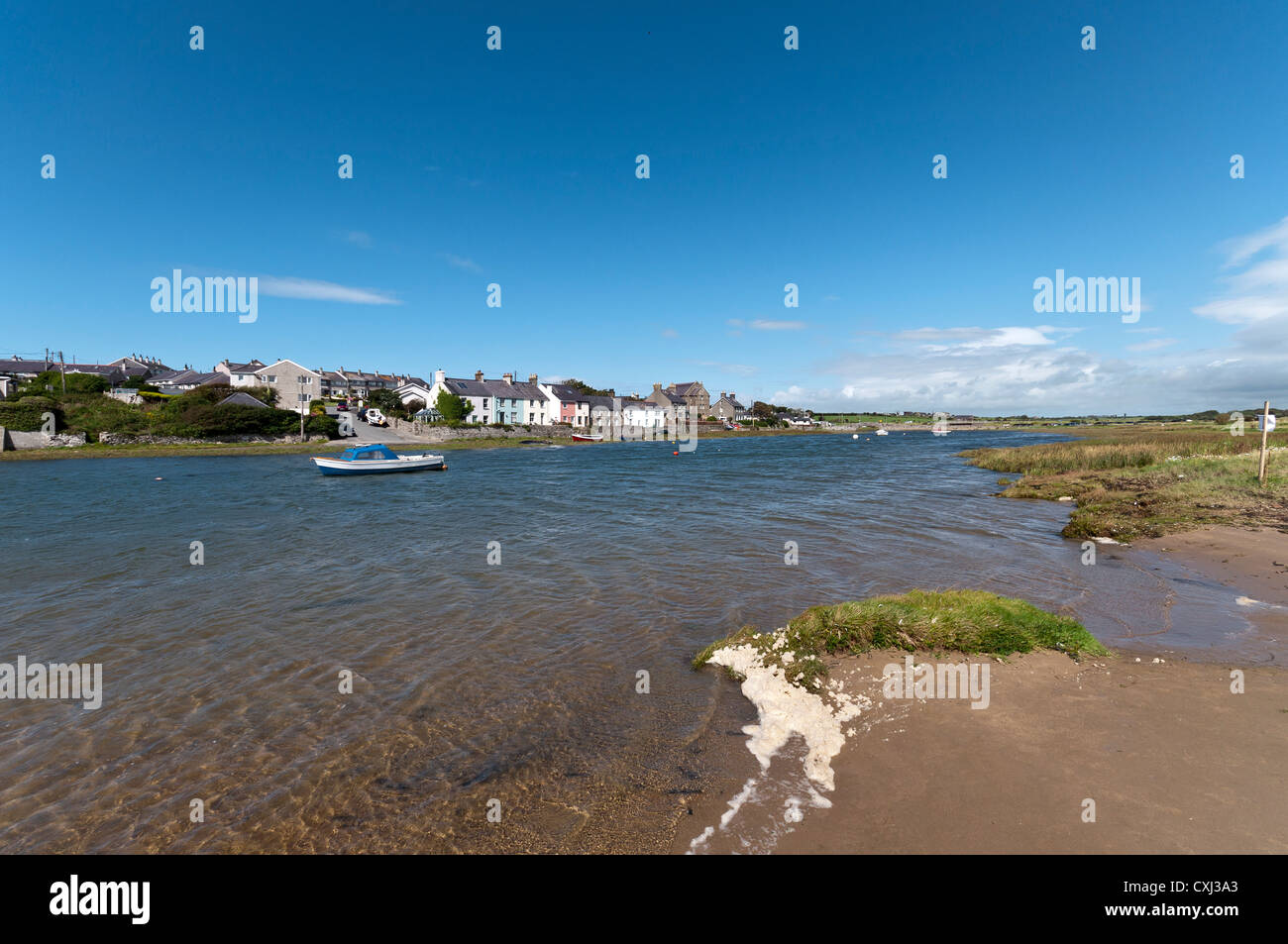 Aberffraw village on Anglesey North Wales Stock Photo - Alamy