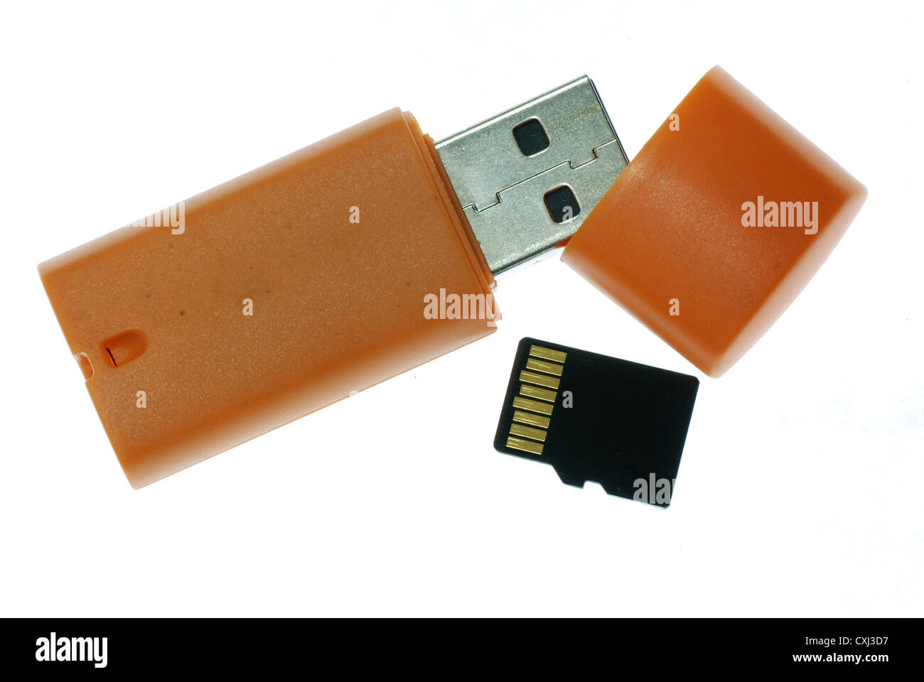 card reader with memory card Stock Photo - Alamy