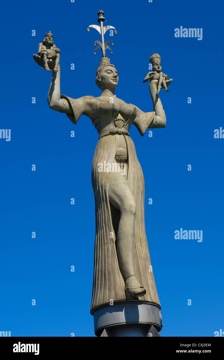 Konstanz, Constance, Imperia statue, Constance Harbor, Bodensee, Lake ...