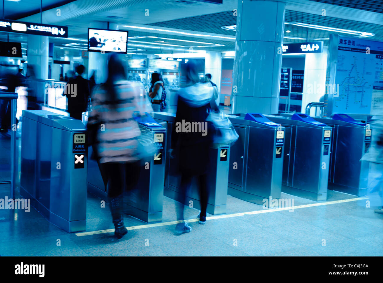 enter subway station Stock Photo - Alamy