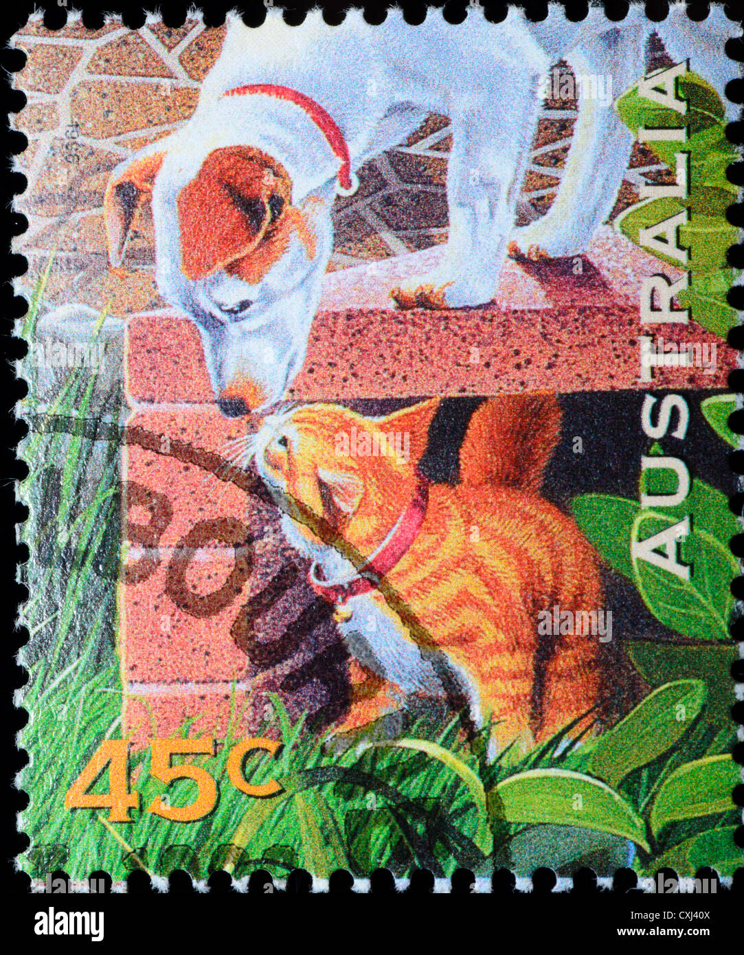 Cat stamp hi-res stock photography and images - Alamy