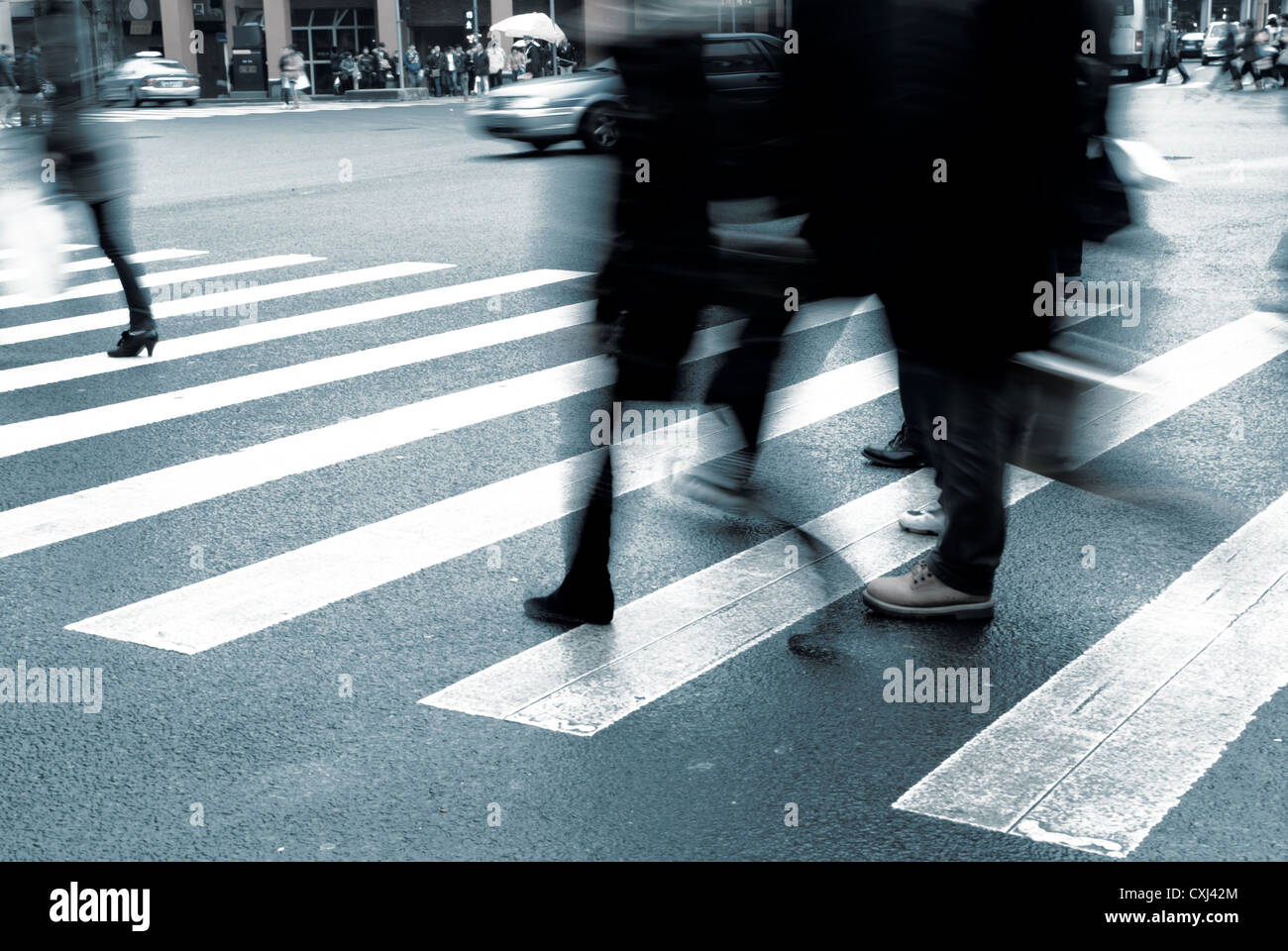 people on zebra crossing Stock Photo - Alamy