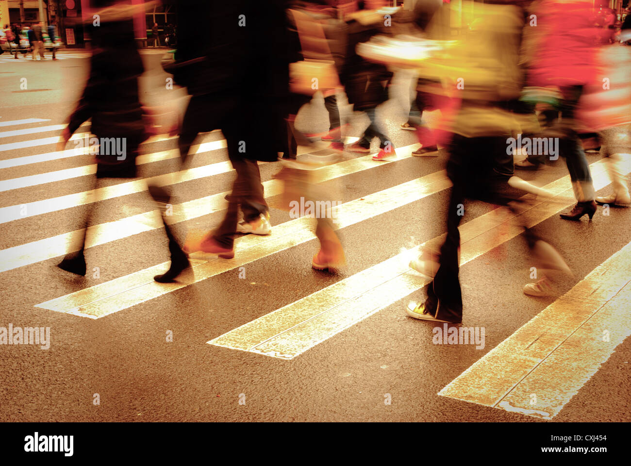 people on zebra crossing Stock Photo - Alamy