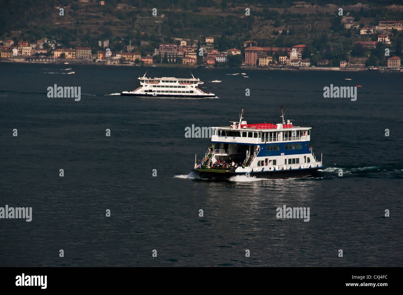 Car and Passenger ferries on Lake Como Italy Stock Photo - Alamy