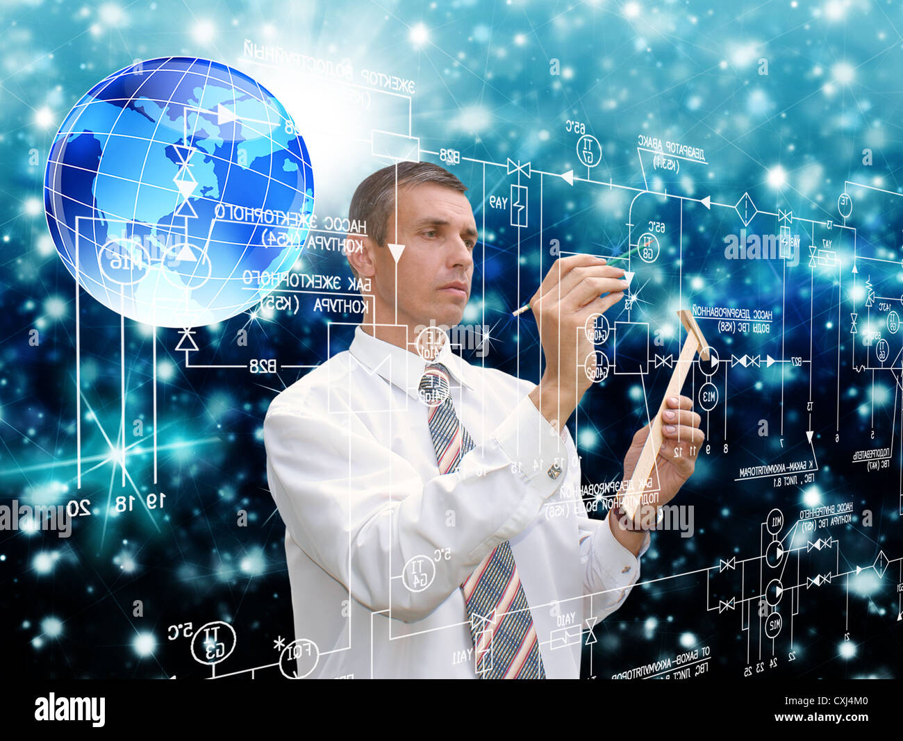 Engineering automation designing Stock Photo - Alamy