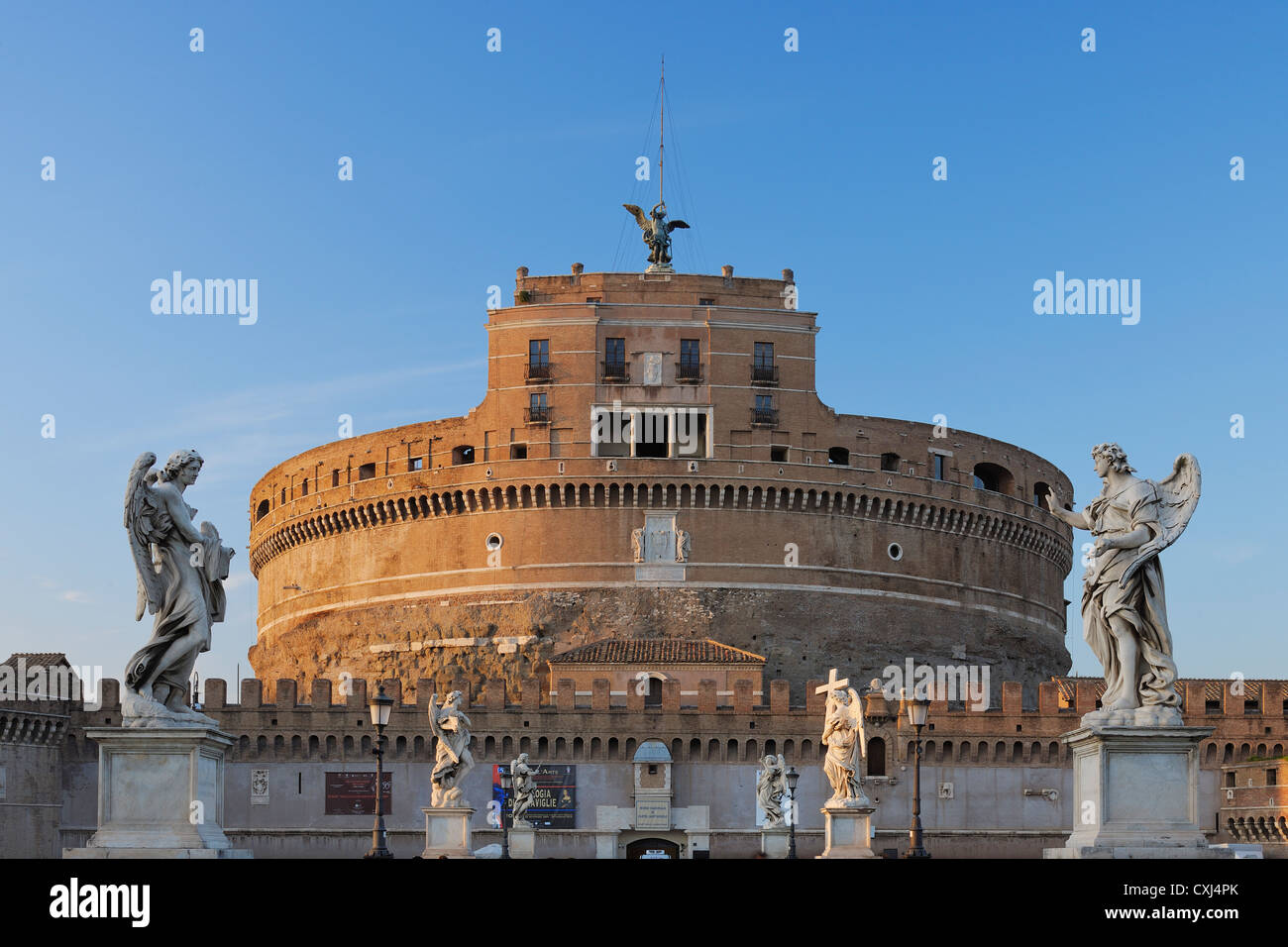 Rome, View of Castel Sant'Angelo Stock Photo - Alamy