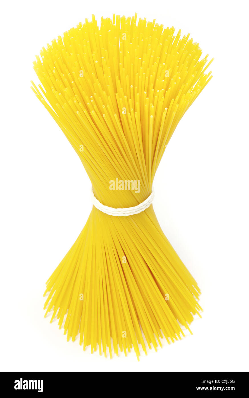 Bunch of spaghetti isolated on white background Stock Photo - Alamy