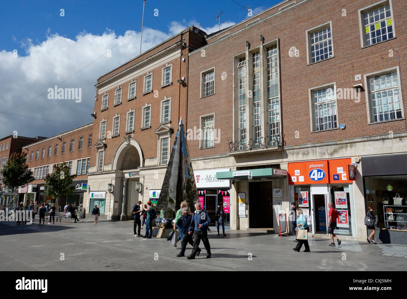 Exeter High Street shops, Devon UK Stock Photo - Alamy