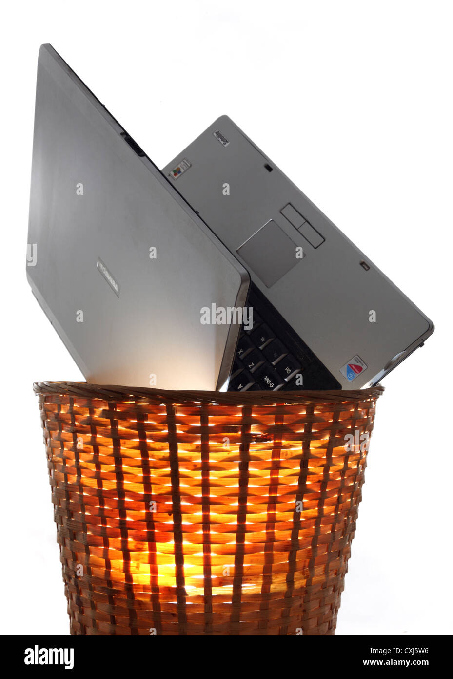 End of the laptop computer Stock Photo - Alamy