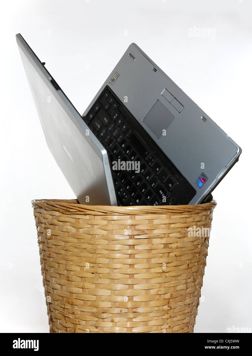 End of the laptop computer Stock Photo - Alamy