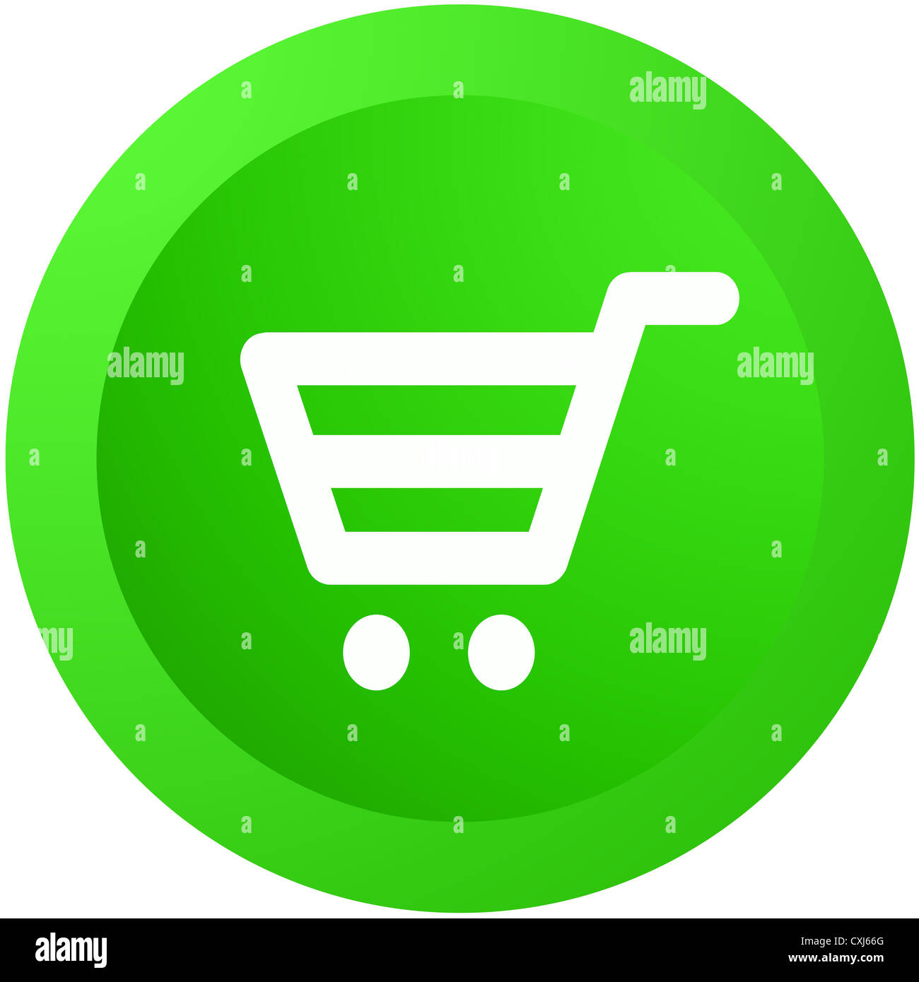 An ecommerce button isolated against a white background Stock Photo - Alamy