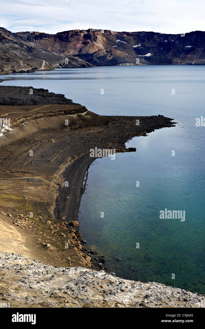 Oskjuvatn lake, Askja Iceland Stock Photo - Alamy