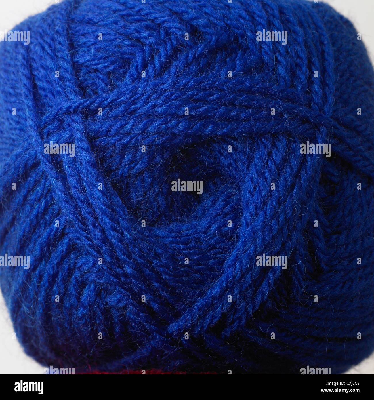 Blue wool, end view Stock Photo - Alamy