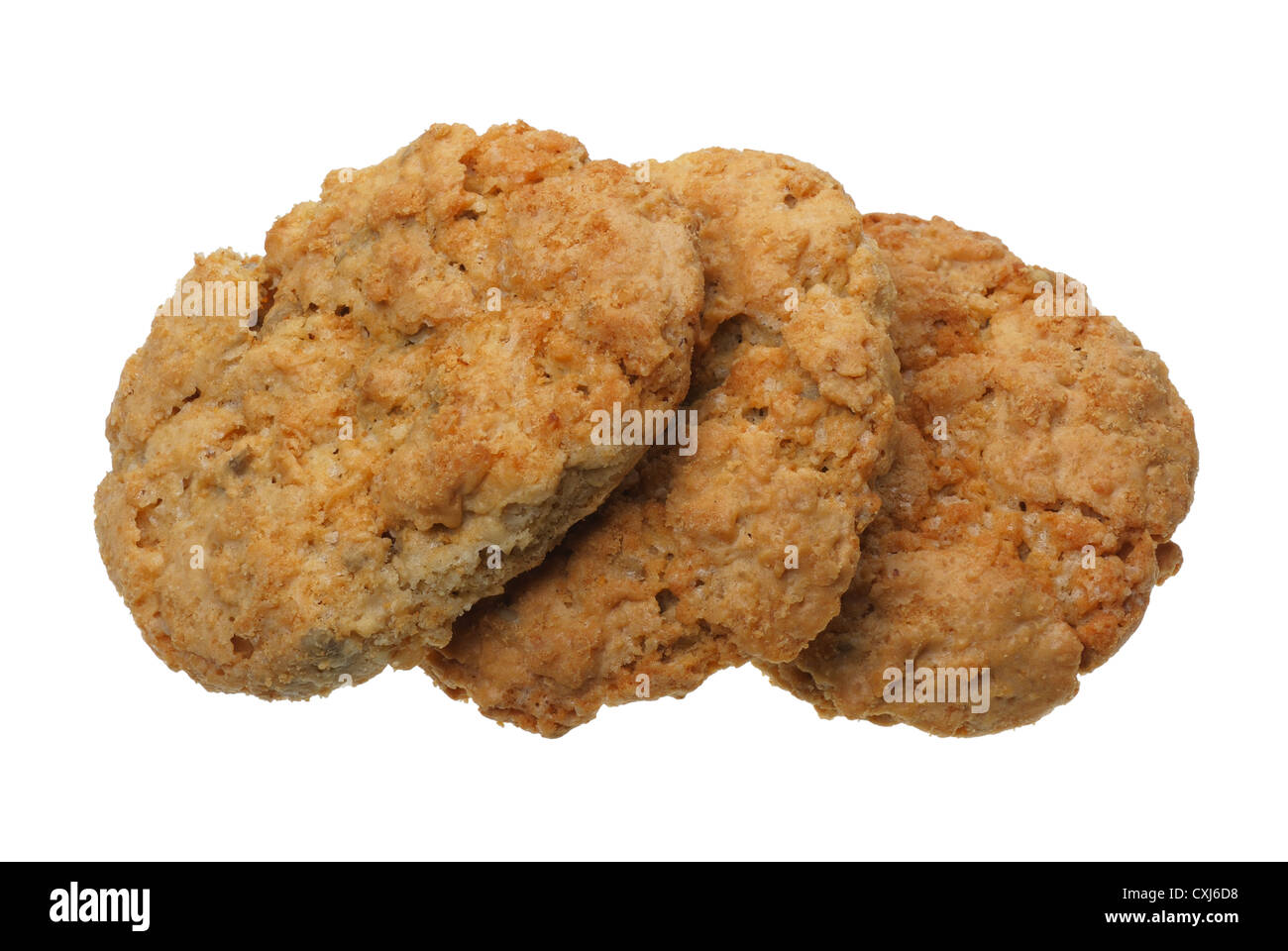 A stack of cookies, isolated Stock Photo - Alamy