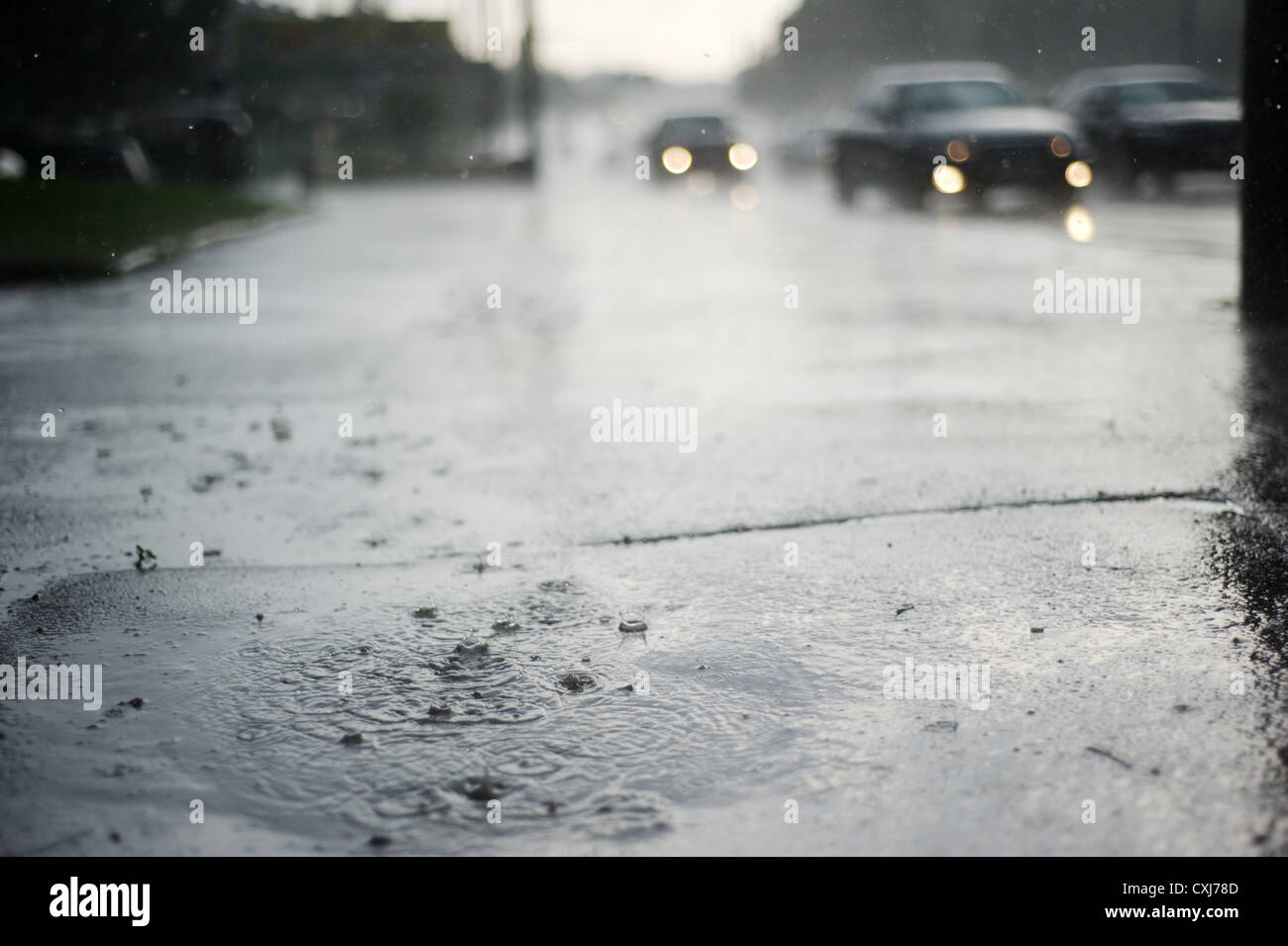 Car puddle person hi-res stock photography and images - Alamy