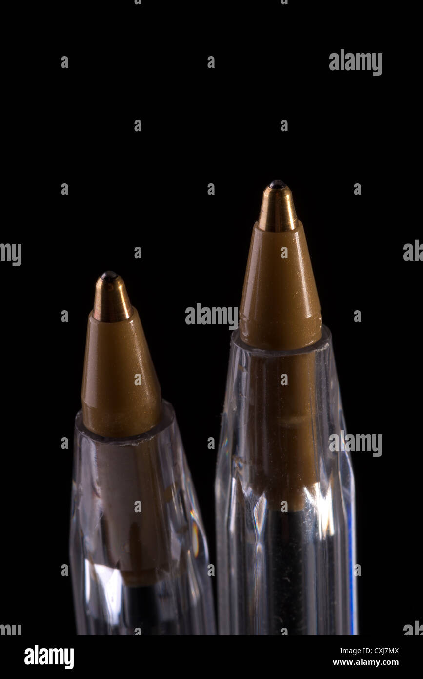 TWO BALLPOINT PENS Stock Photo - Alamy