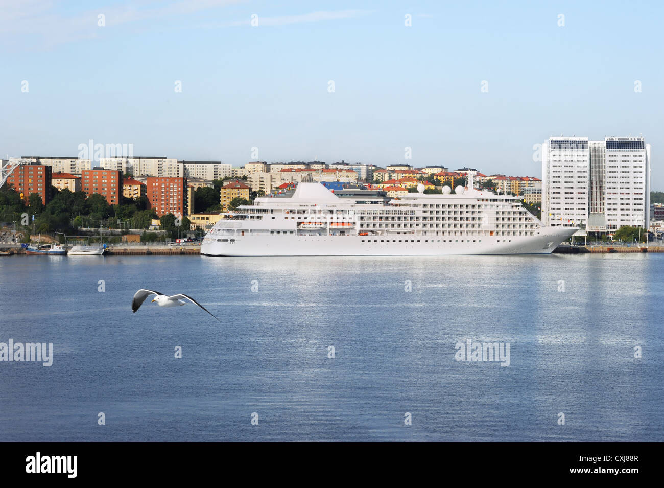 Stockholm sea port Stock Photo - Alamy