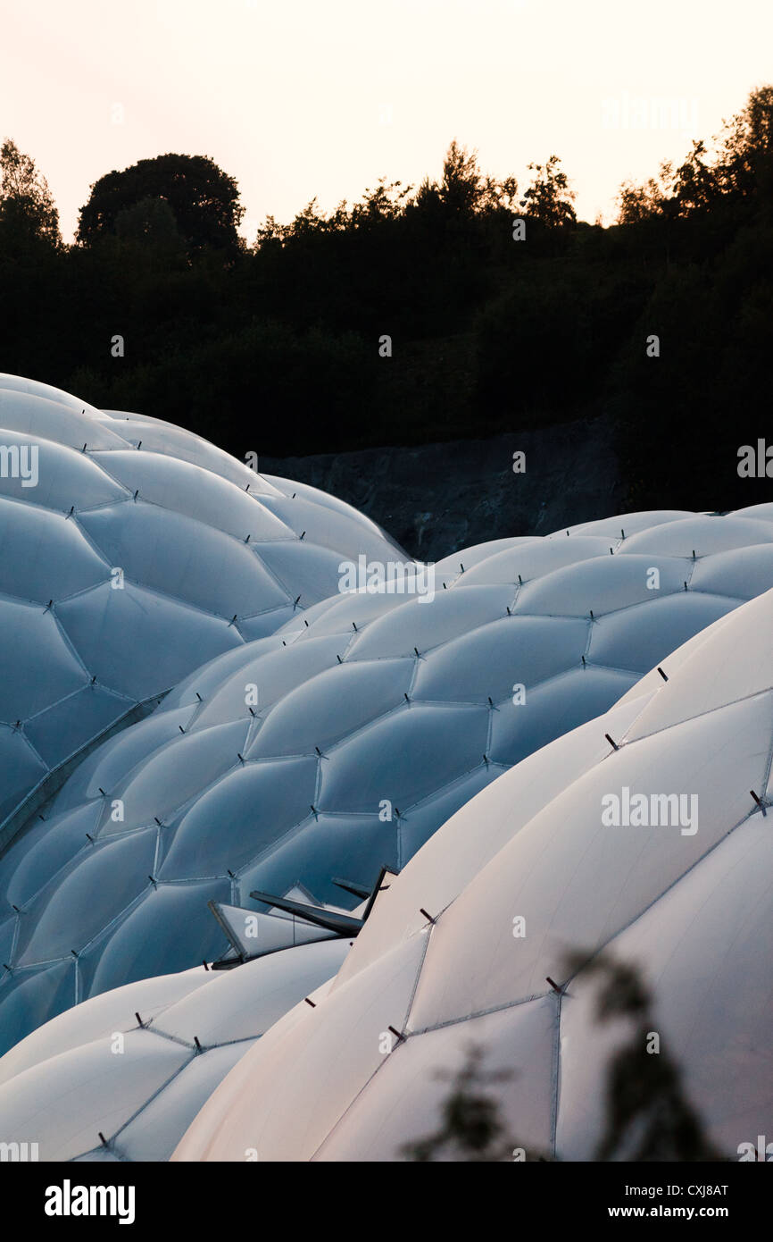 The biomes of the Eden Project beyond the stage of the Eden Sessions ...