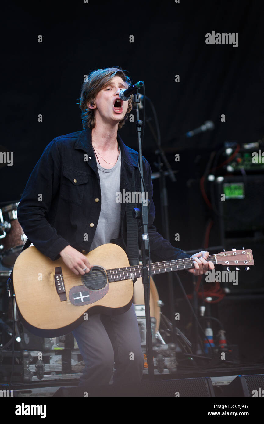 Crowns performing on stage at the Eden Sessions at the Eden Project in ...