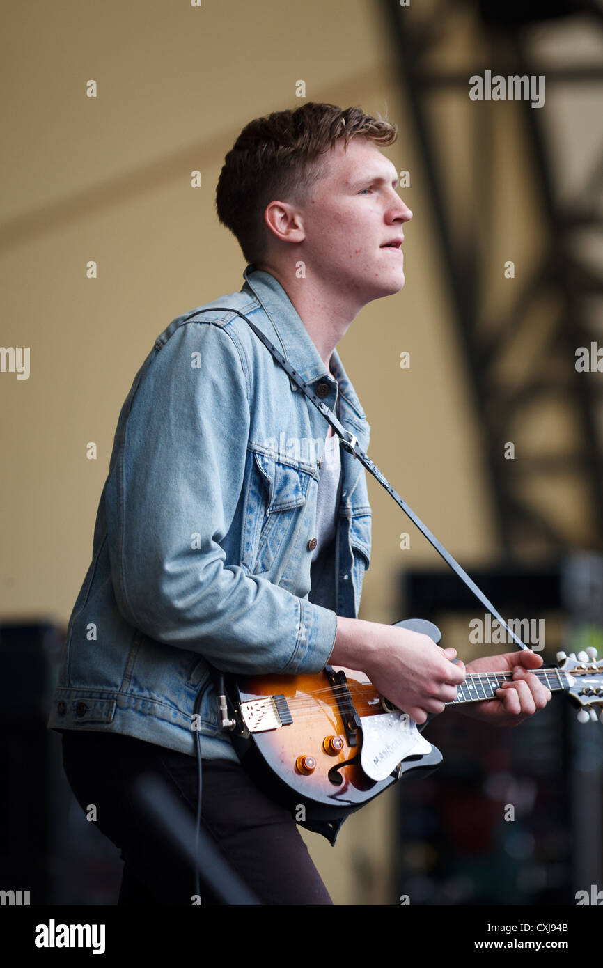 Crowns performing on stage at the Eden Sessions at the Eden Project in ...