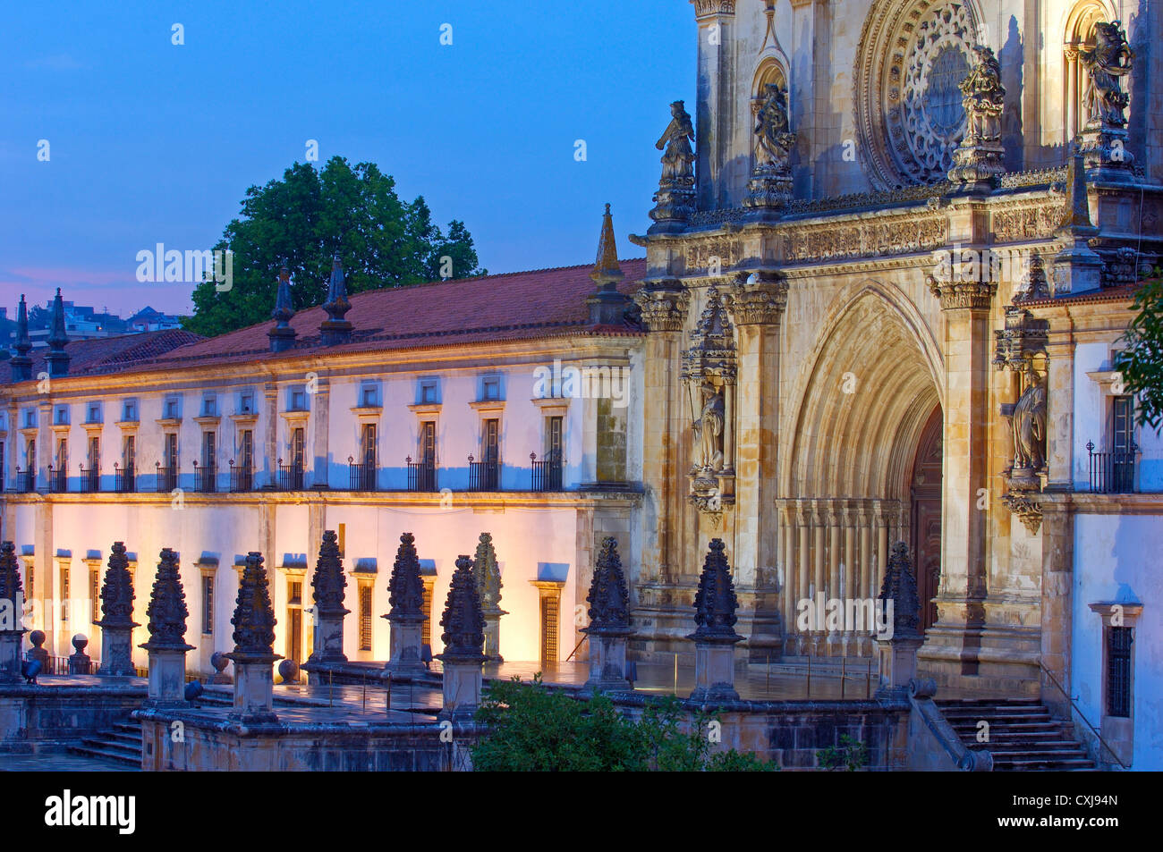 Façade alcobaça monastery unesco hi-res stock photography and images ...