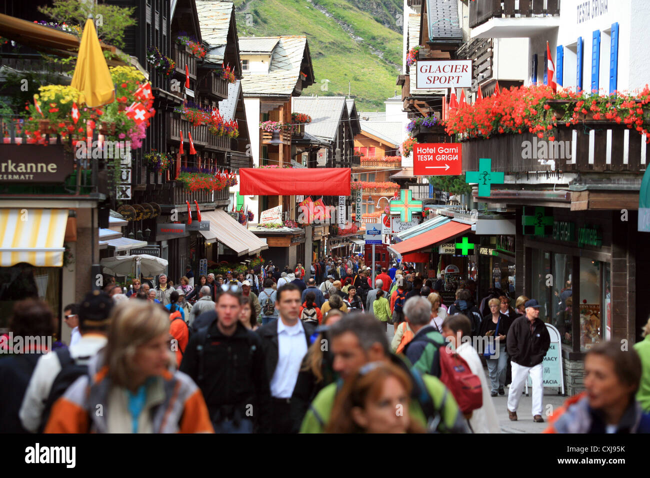 Switzerland, Valais, Zermatt city Stock Photo - Alamy