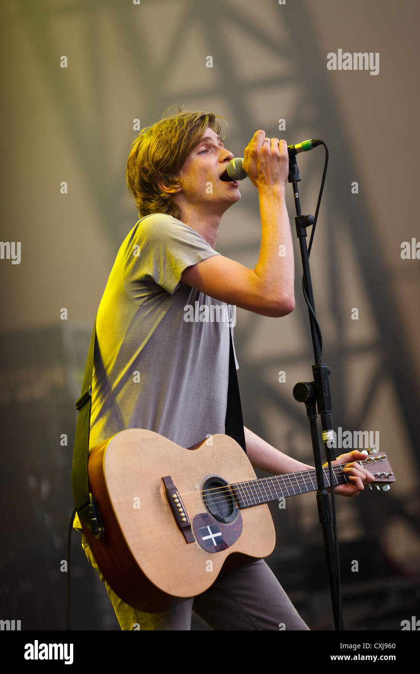 Crowns performing on stage at the Eden Sessions at the Eden Project in ...