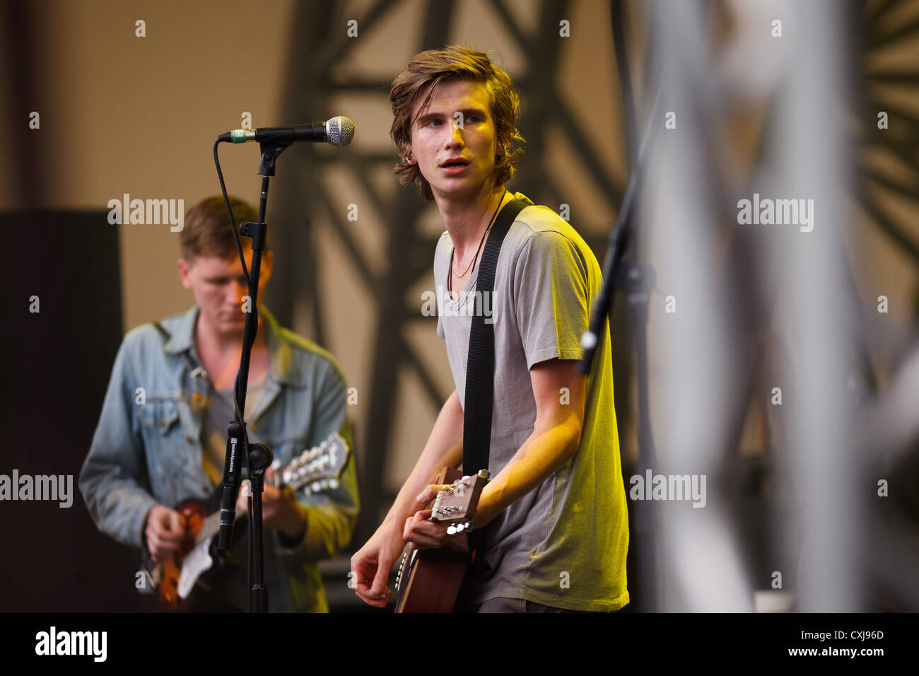 Crowns performing on stage at the Eden Sessions at the Eden Project in ...