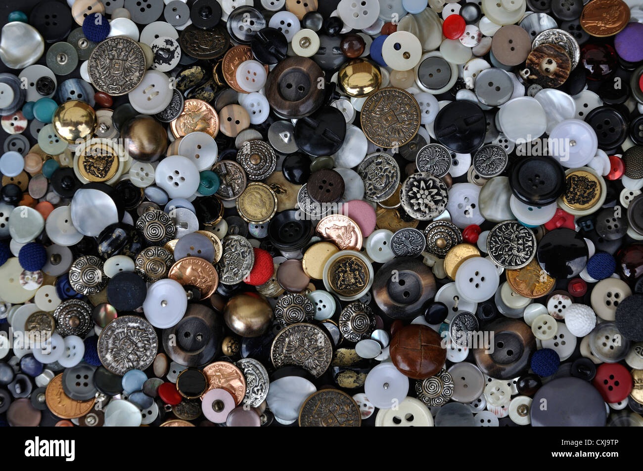 Various buttons, close up Stock Photo - Alamy