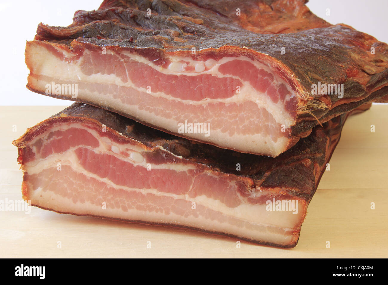 smoked bacon Stock Photo - Alamy