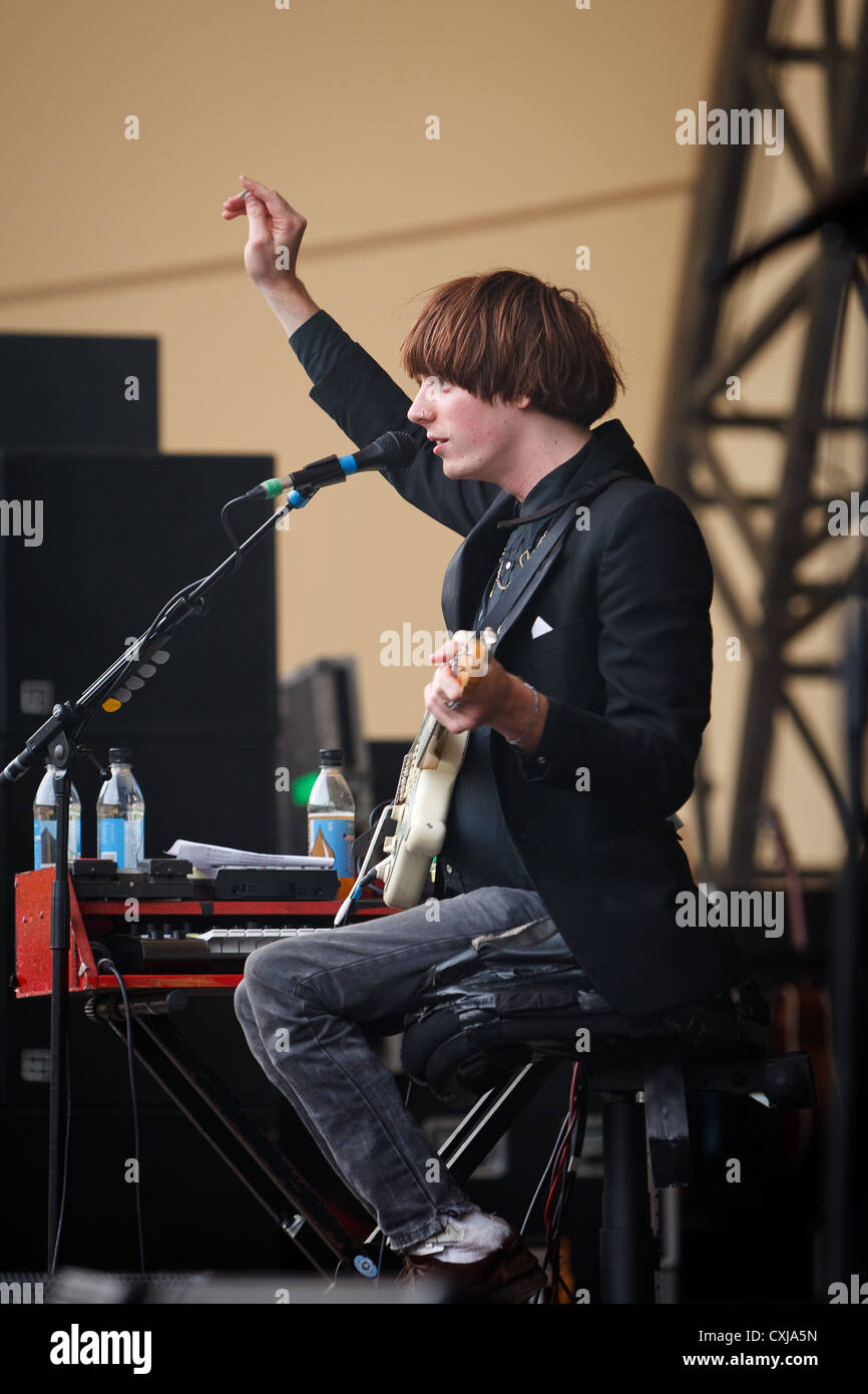 Mystery Jets performing on stage at the Eden Sessions at the Eden ...
