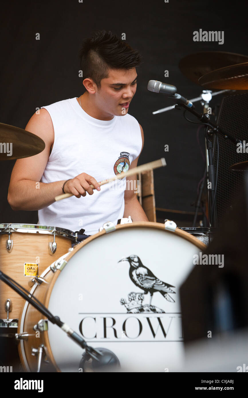 Crowns performing on stage at the Eden Sessions at the Eden Project in ...
