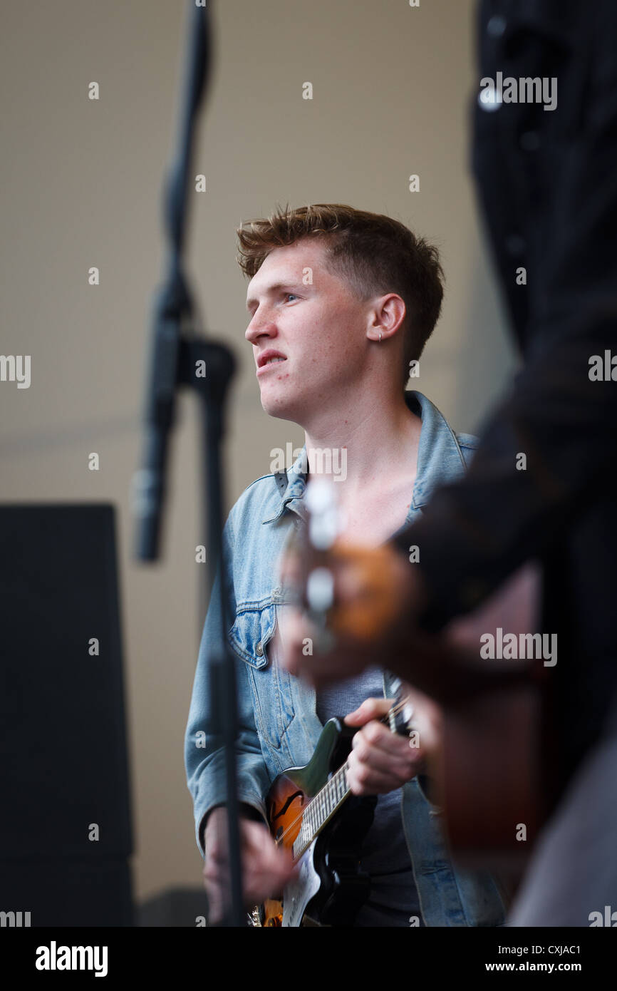 Crowns performing on stage at the Eden Sessions at the Eden Project in ...