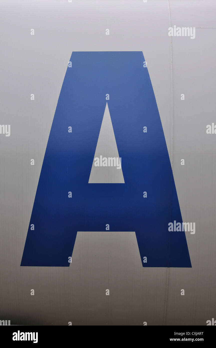 Close up of letter A Stock Photo - Alamy