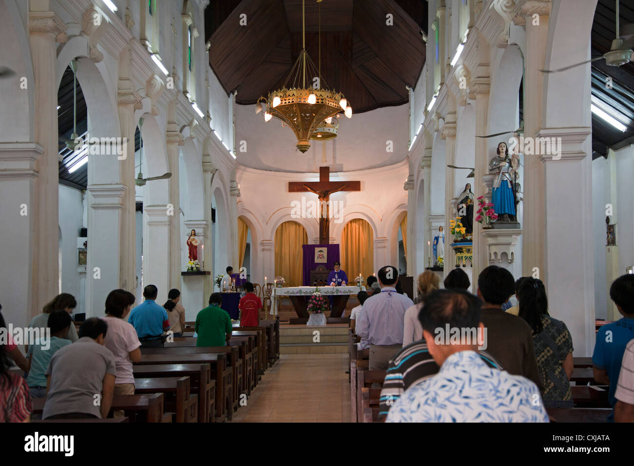 Sacred Heart Catholic church, Vientiane, Laos Stock Photo - Alamy