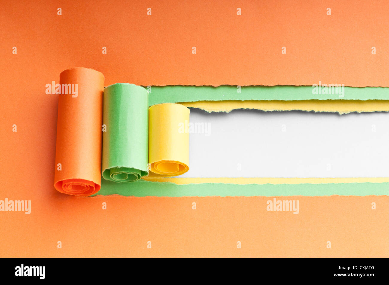 Torn paper with space for your message Stock Photo - Alamy